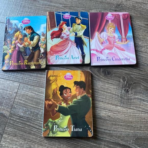 Disney | Toys | Set Of 4 Disney Princess Board Books In Carry Case ...